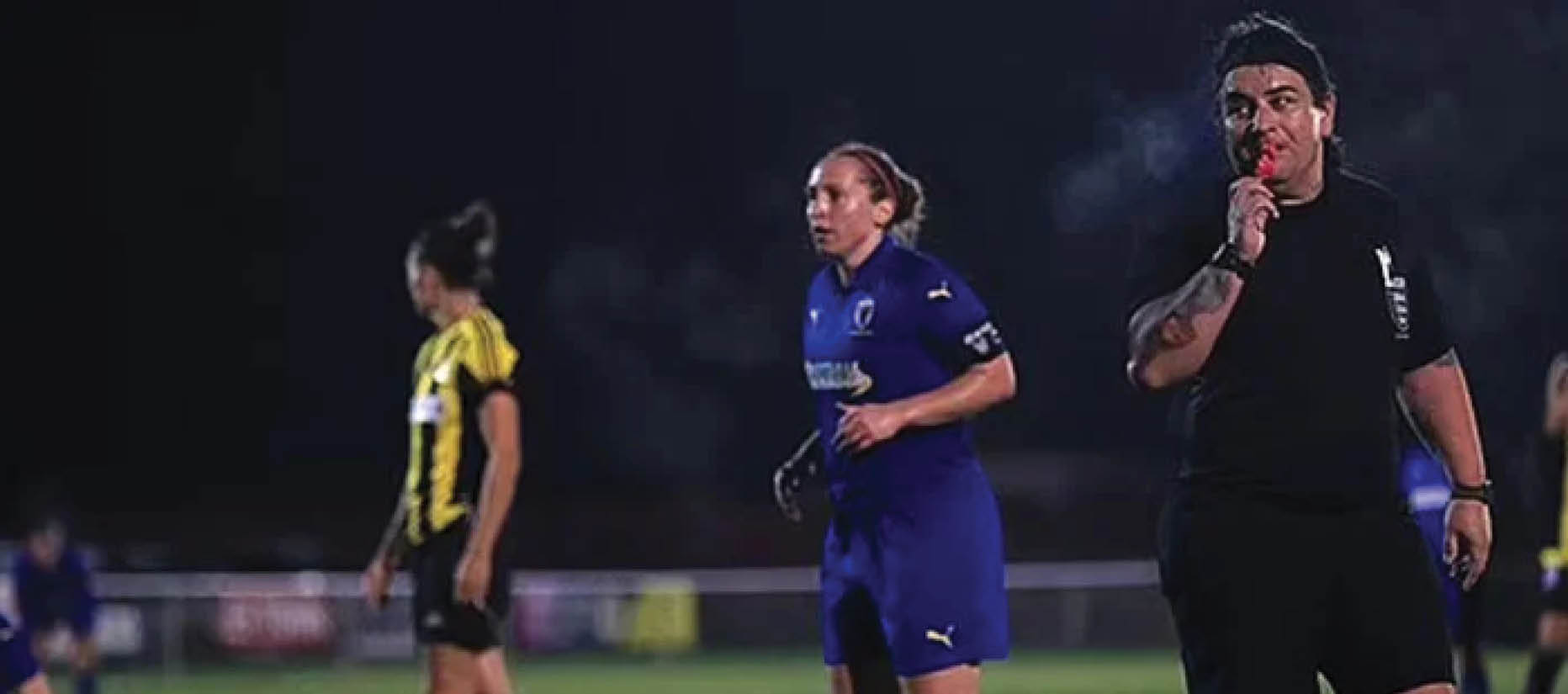 Transgender referee makes history in international football match ...